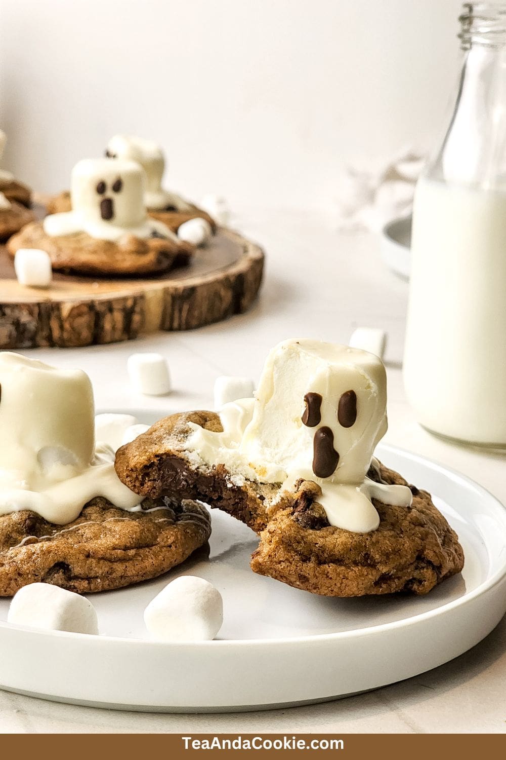 Easy Ghost Chocolate Chip Cookies Recipe For Halloween