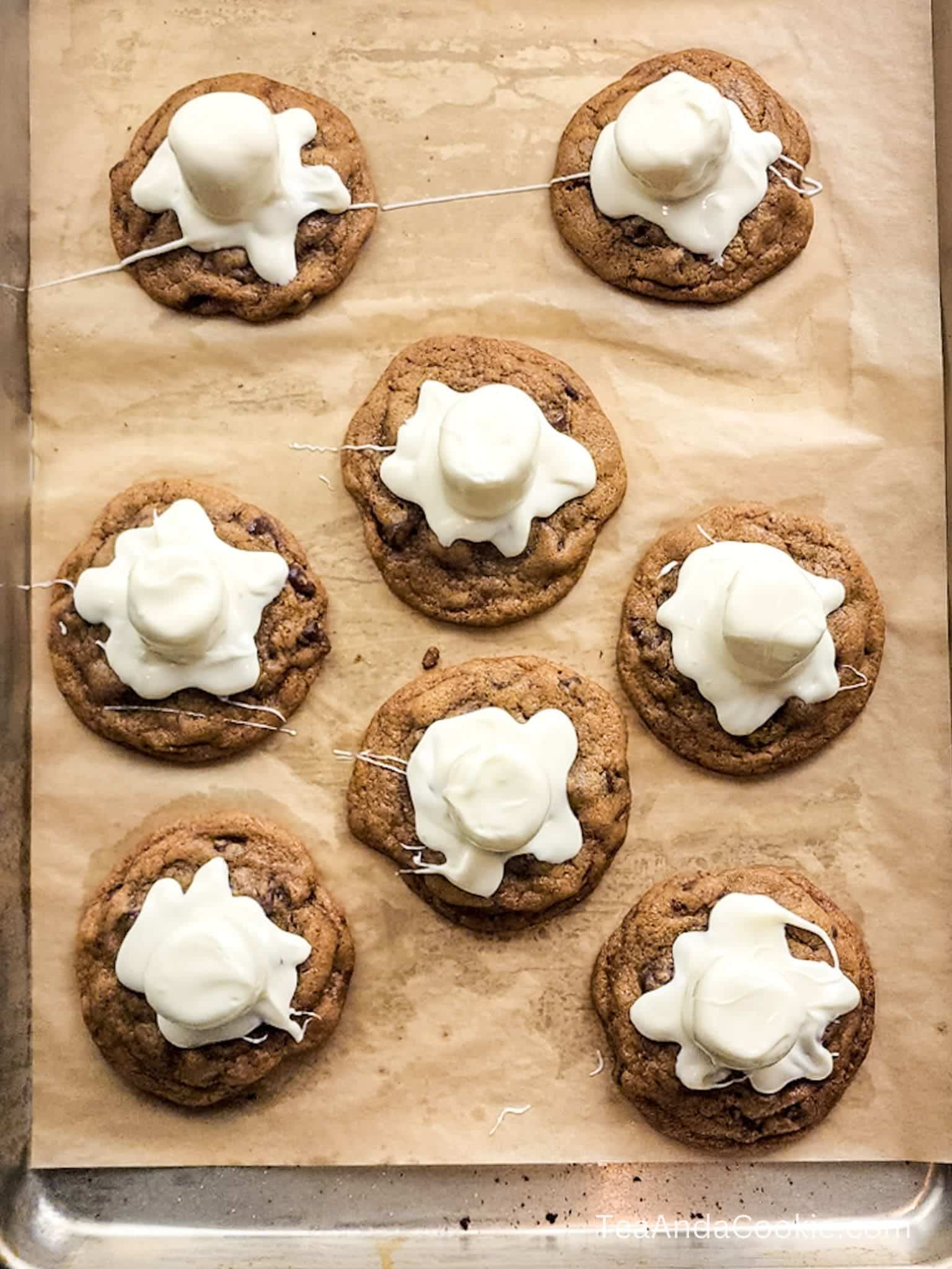 Easy Ghost Chocolate Chip Cookies Recipe For Halloween