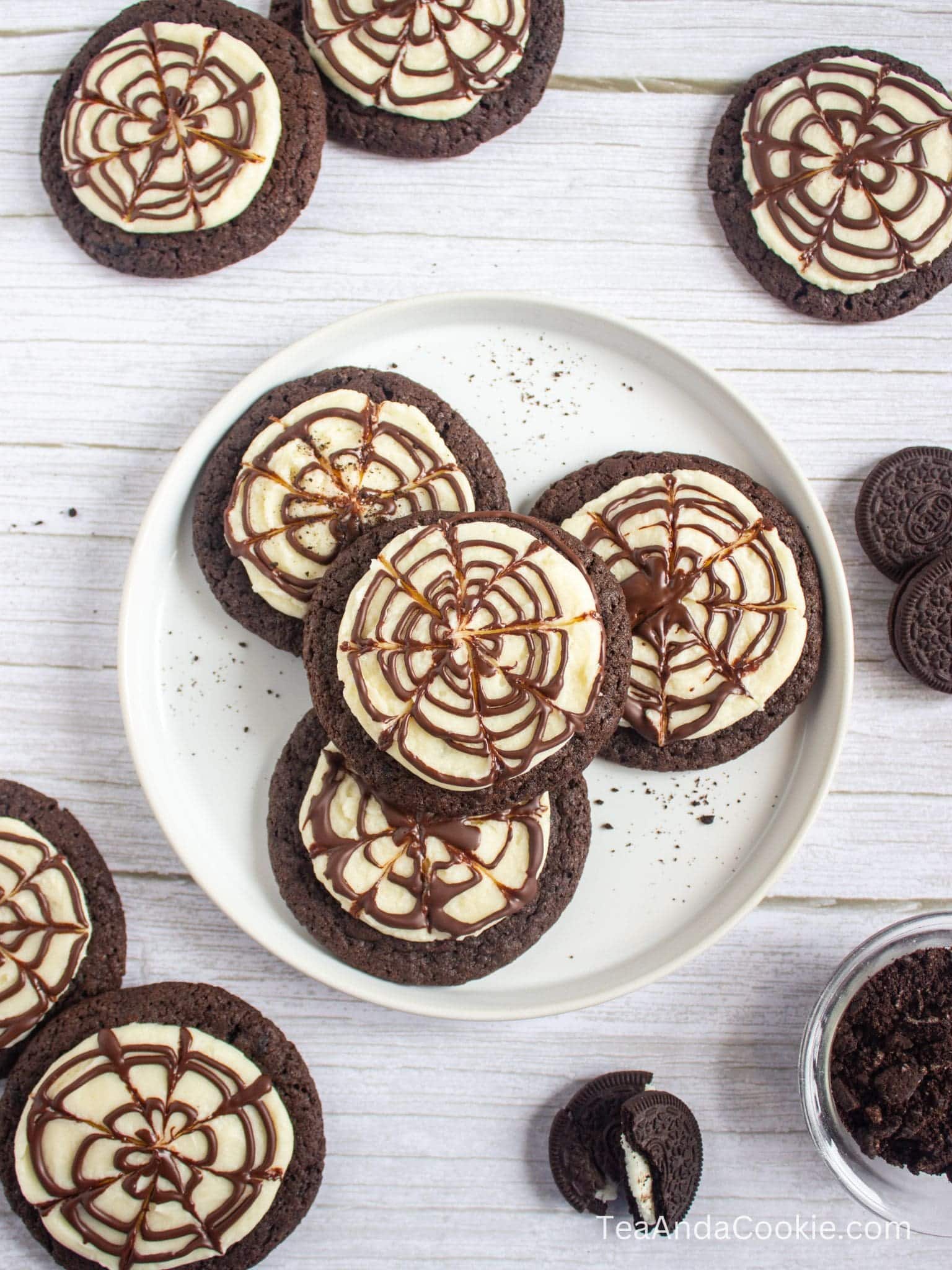 Blackout Spiderweb Cookies Recipe: Chocolate Cookies Web