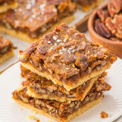 Easy Recipe For Pecan Pie Bars With Shortbread Crust